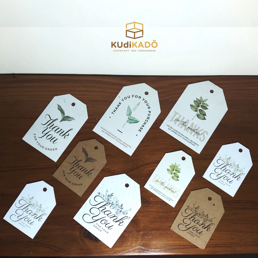 Jual Hang tag Template Custom / Hangtag produk / kartu ucapan Hampers ...