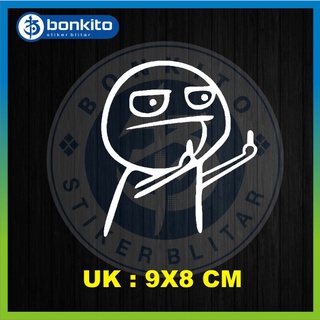 Jual STIKER/STICKER CUTTING FUCEK,MIDDLE FINGER MEME STIKER MOTOR UNIK ...