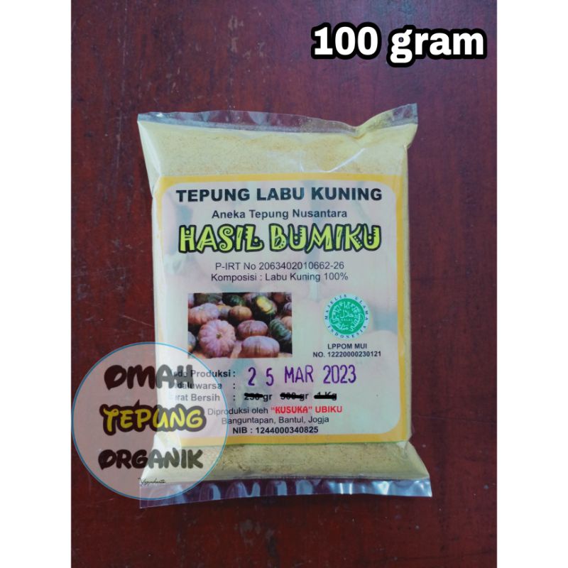 Jual Tepung Labu Kuning kemasan 100 gram/pumpkin powder organic 100 ...