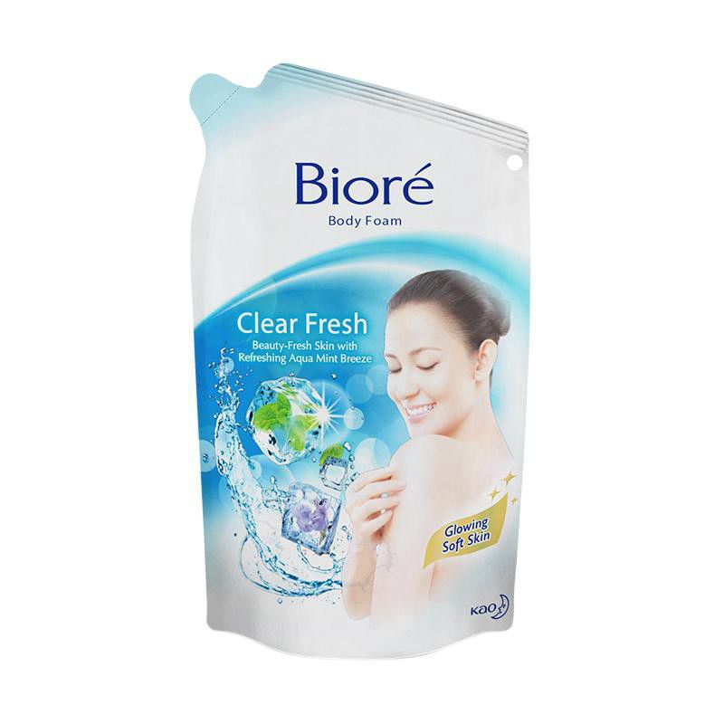 Jual Biore Body Foam Clear Fresh Refill 450ml | Shopee Indonesia
