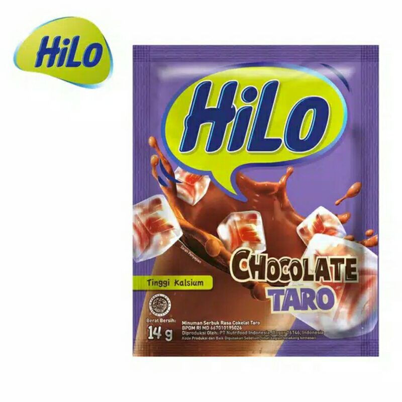 Jual HILO CHOCOLATE TARO 14 gr | ECER SACHET | Shopee Indonesia