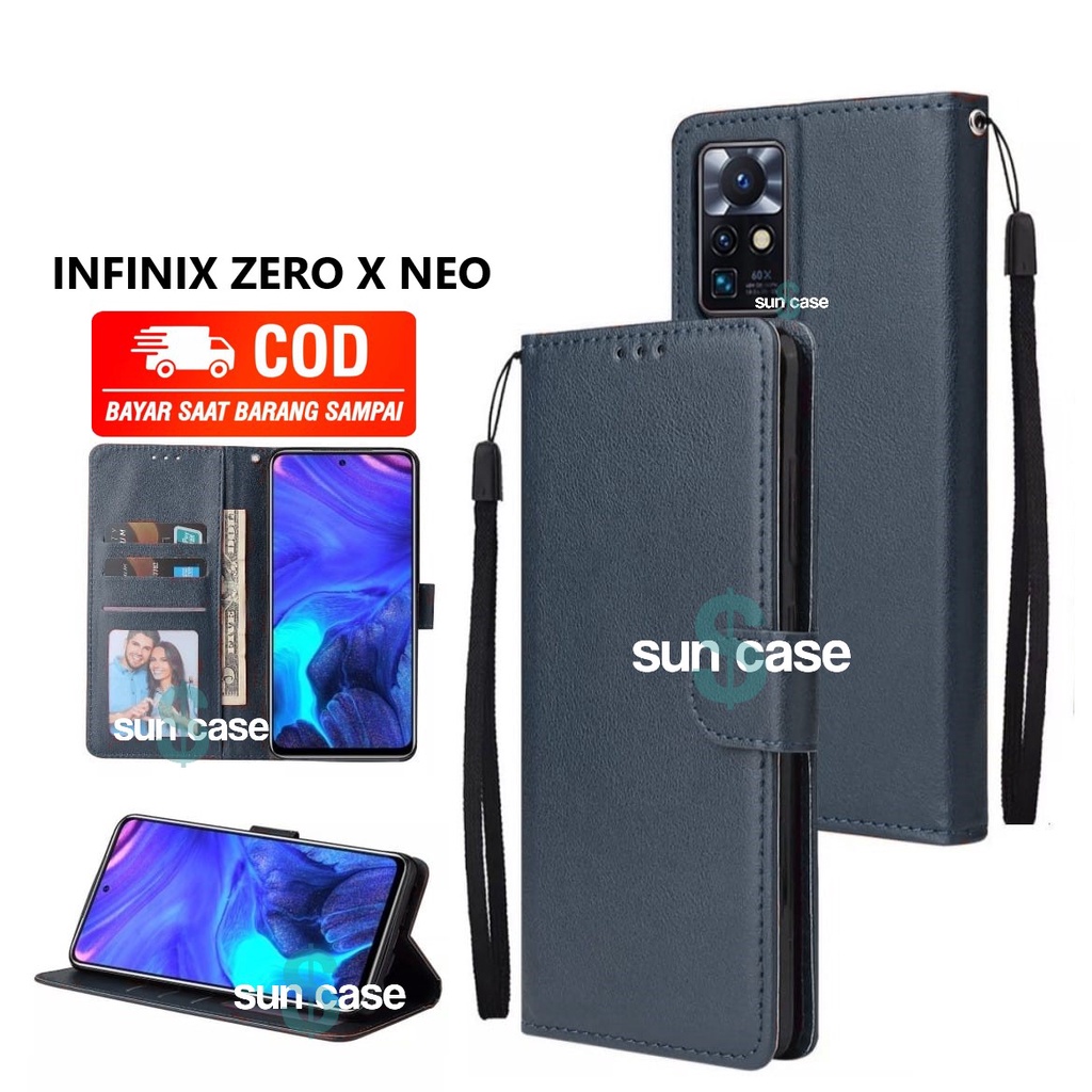 Jual Casing INFINIX ZERO X NEO model flip buka tutup case kulit ada ...