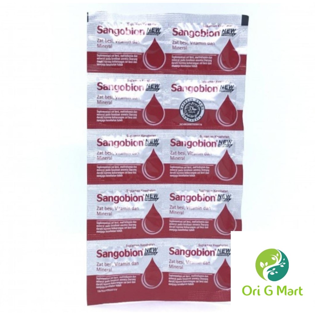 Jual Sangobion Kapsul 1 strip isi 10 kapsul | Shopee Indonesia