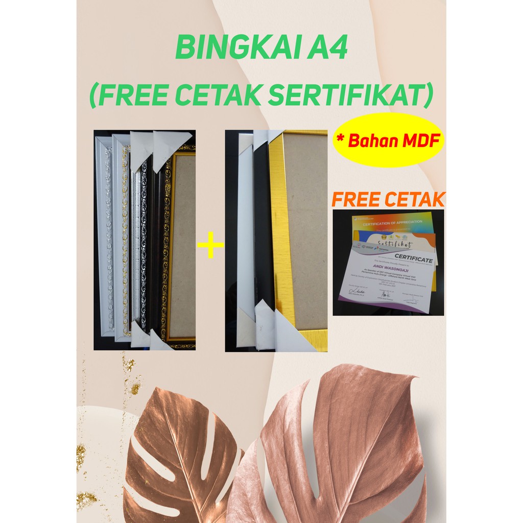 Jual BINGKAI A4 (FREE CETAK PIAGAM/SERTIFIKAT) | Shopee Indonesia