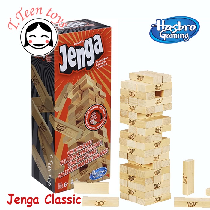 Jual Jenga Classic Original Wooden Hasbro Gaming Board Games | Shopee ...