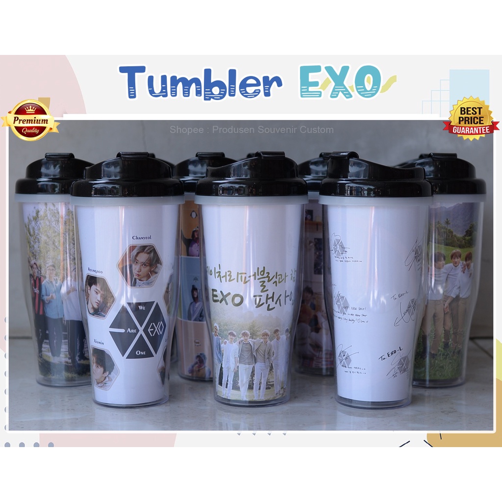 Jual EXO TUMBLER KPOP EXO MERCHANDISE BOTOL MINUM KPOP Indonesia|Shopee ...