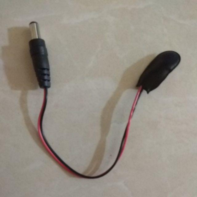 9V BATTERY BATERAI CLIP ADAPTER WITH DC JACK ARDUINO UNO MEGA | Shopee ...