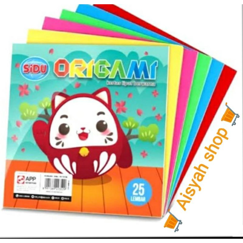 Jual kertas lipat origami SiDU 16x16 isi 25pcs | Shopee Indonesia