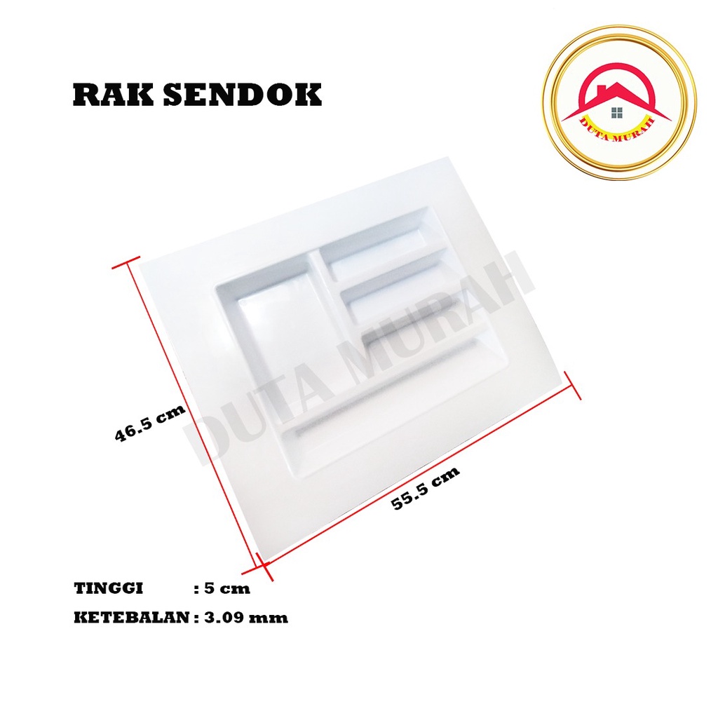 Jual Rak Sendok / Drawer Besar Plastik 55,5cm x 46. 5cm x 5cm | Shopee ...