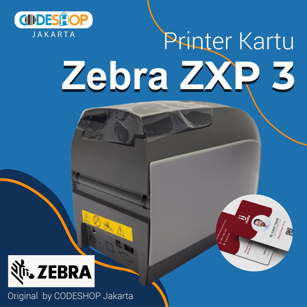 Jual ID CARD PRINTER ZEBRA ZXP 3 ZXP Series 3 Cetak Kartu Member | Shopee Indonesia