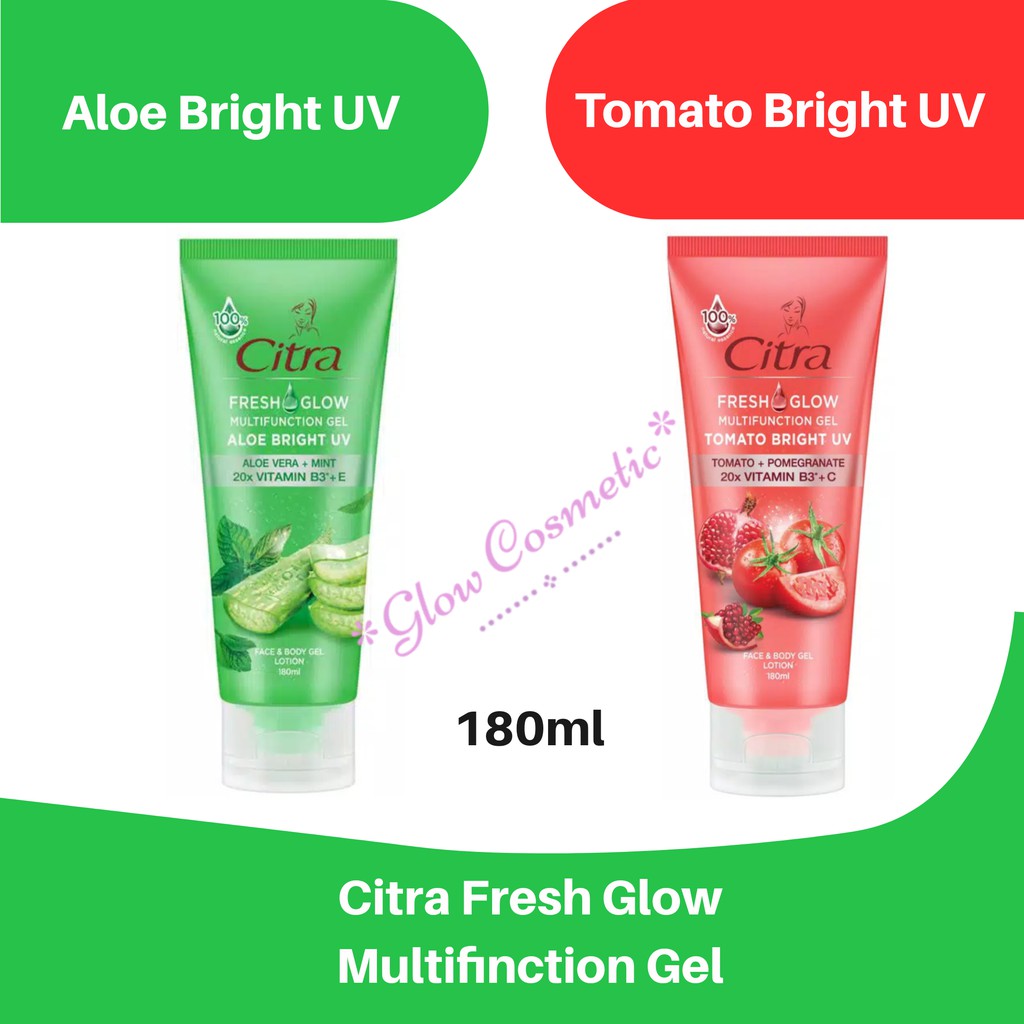 Jual Citra Fresh Glow Multifunction Gel Aloe Vera / Tomato 180ml ...