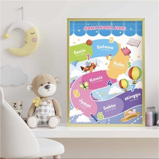 Jual FRAME/PIGURA POSTER EDUKASI ANAK EDUKATIF BELAJAR PENDIDIKAN ANAK ...