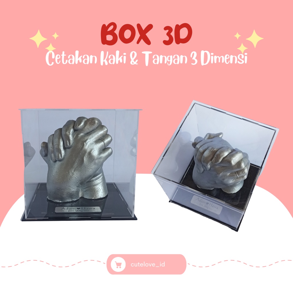 Jual Kotak Pajangan Akrilik Cetakan 3 Dimensi - Box Akrilik 3D | Shopee ...