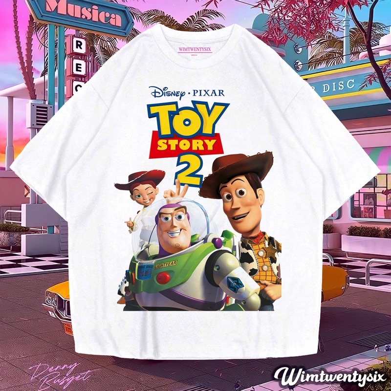 Jual KAOS TOY STORY 2 VINTAGE TEE (OVERSIZE WHITE T-SHIRT) | Shopee ...