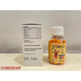Jual BETOMINPLEX VITAMIN B COMPLEX B12 ISI 100 TAB | Shopee Indonesia