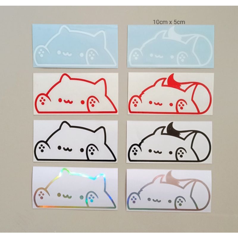 Jual sticker bongo cat cutting sticker kucing sticker motor | Shopee ...