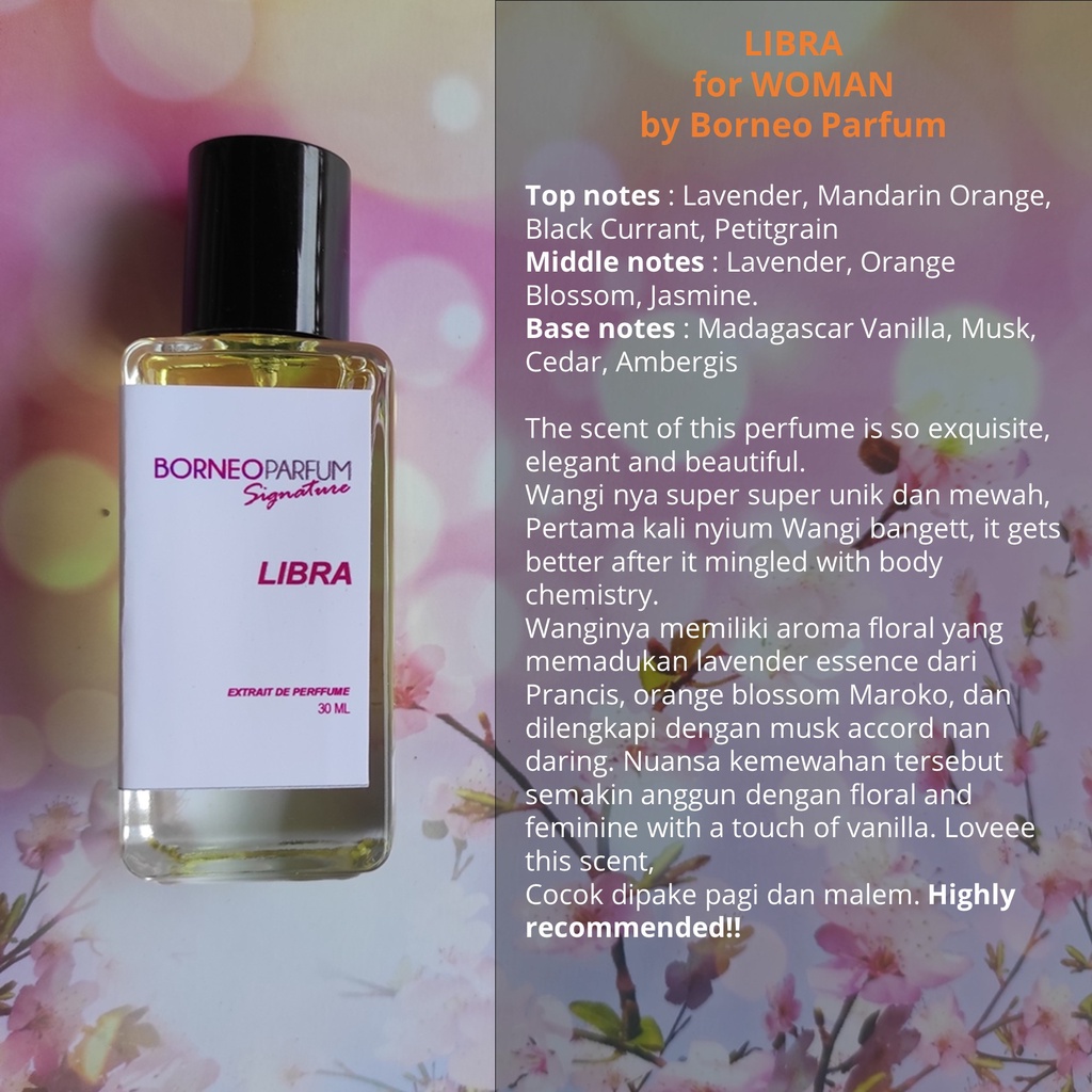Jual BORNEO PARFUM No. 65 LIBRA - Parfum Wanita | Shopee Indonesia
