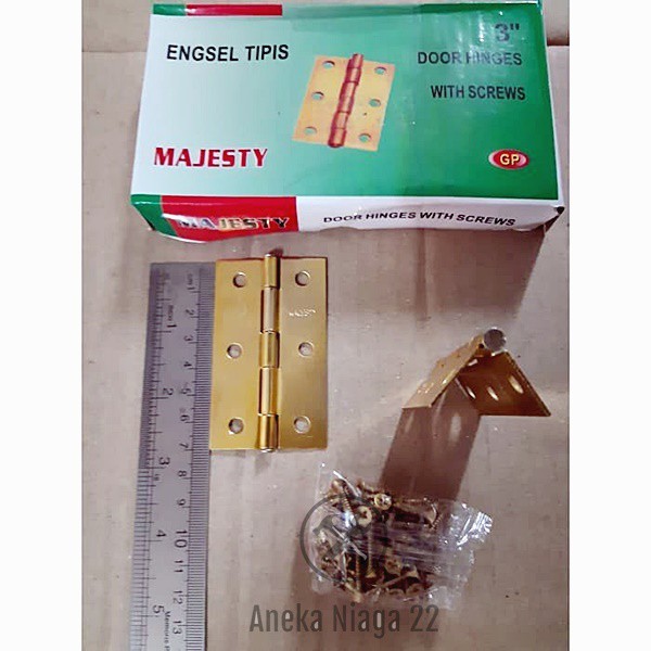 Jual Aneka - Engsel Kupu Mini Kecil 3" kuningan Pintu Lemari Kayu Kotak ...