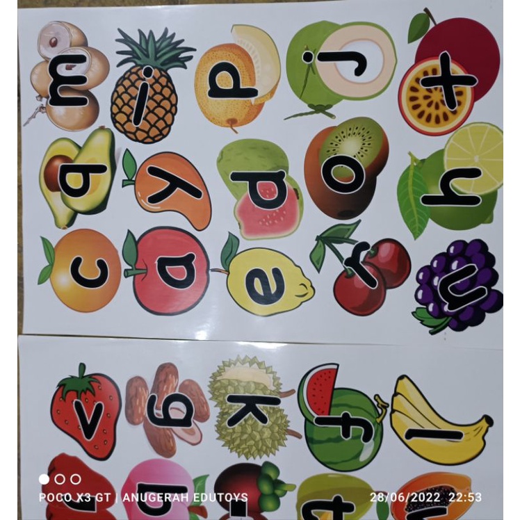 Jual Mainan Edukasi Buah Huruf, Buah Angka | Shopee Indonesia