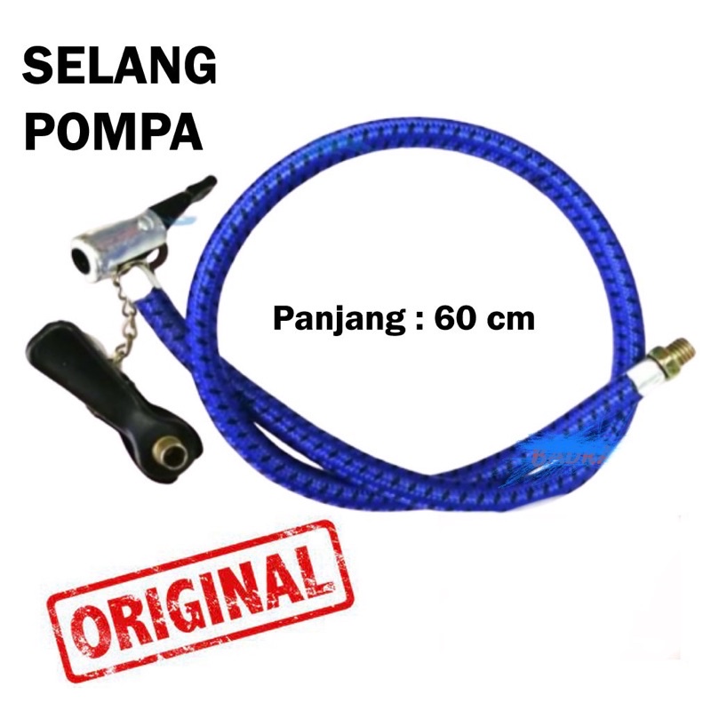 Jual SELANG POMPA ANGIN BAN TABUNG METER SEPEDA MOTOR MOBIL MANUAL ...