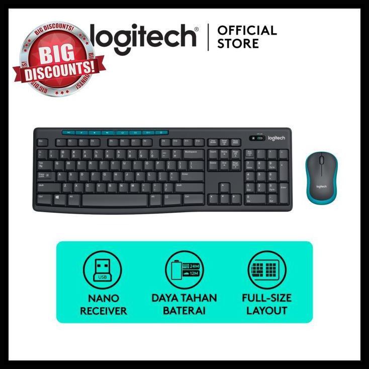 Jual Logitech Mk275 Wireless Keyboard Mouse Combo Diskon Shopee Indonesia