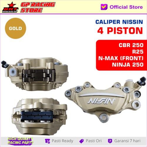 Jual Kaliper Rem Nissin Samurai Brake 4 Piston - Original | Shopee Indonesia