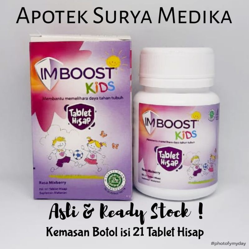 Jual Imboost kids Tablet Hisap.Kemasan botol isi 21 tablet hisap ...