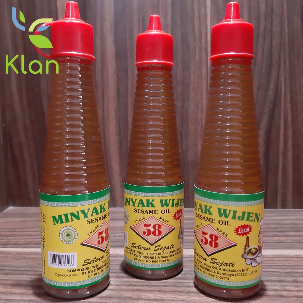 Jual MINYAK WIJEN / SESAME OIL 135 ML MERK 58 HALAL | Shopee Indonesia