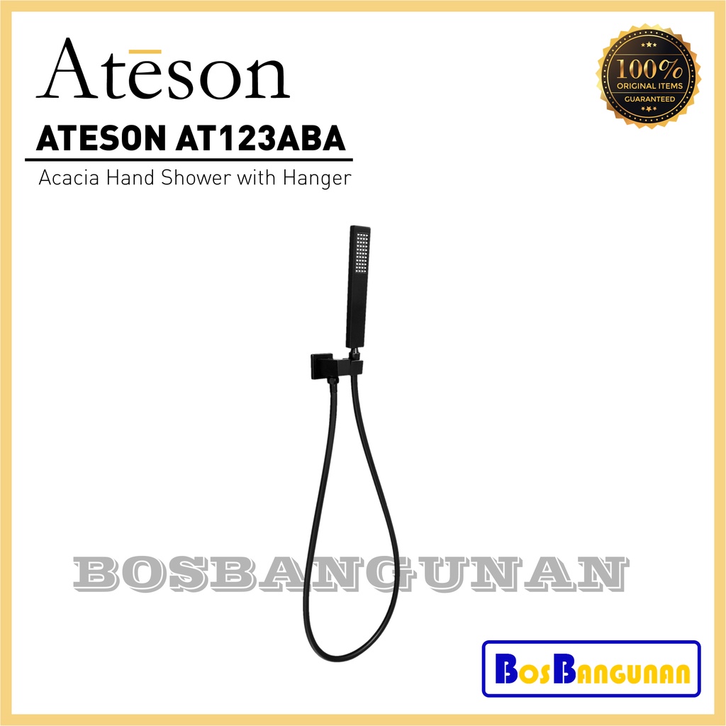 Jual ATESON AT123ABA Hand Shower Black / Hand Shower Set Hitam ATESON ...