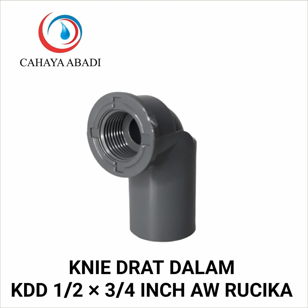 Jual GROSIR - FITTING - KNIE DRAT DALAM - KDD - 1/2 X 3/4 INCH - AW - RUCIKA | Shopee Indonesia