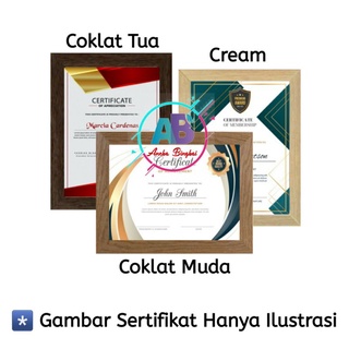 Jual Bingkai Sertifikat A4 Frame Sertifikat A4 Bingkai Piagam ...