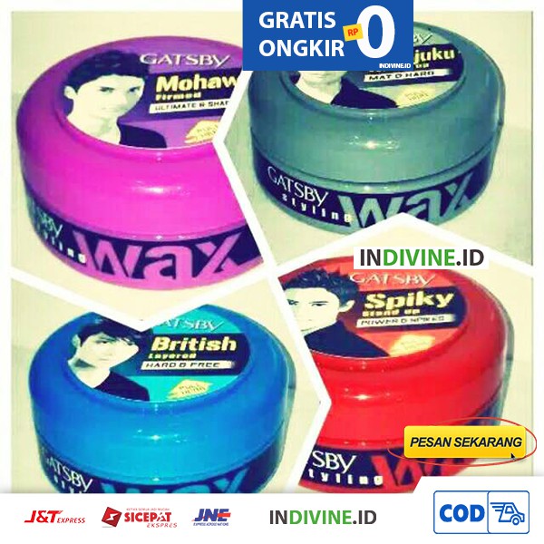Jual Gatsby Styling Wax Minyak Rambut Wax Gatsby 75 Gr Harajuku Mohawk ...