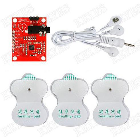 Jual Ecg Module Ad8232 Measurement Pulse Heart Monitoring Sensor Kit ...
