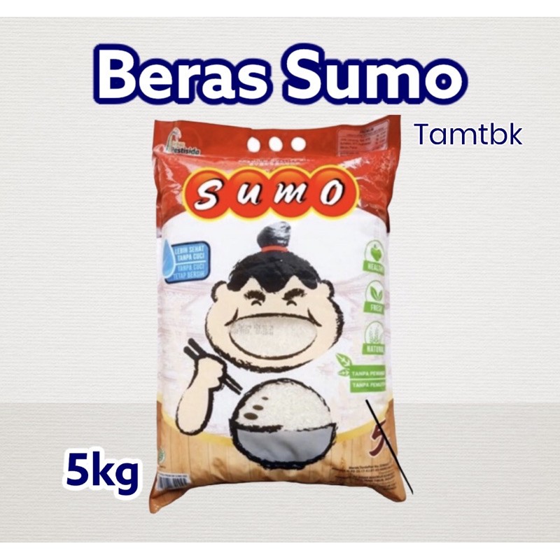 Jual Beras Sumo Premium kemasan merah 5 kg Indonesia|Shopee Indonesia