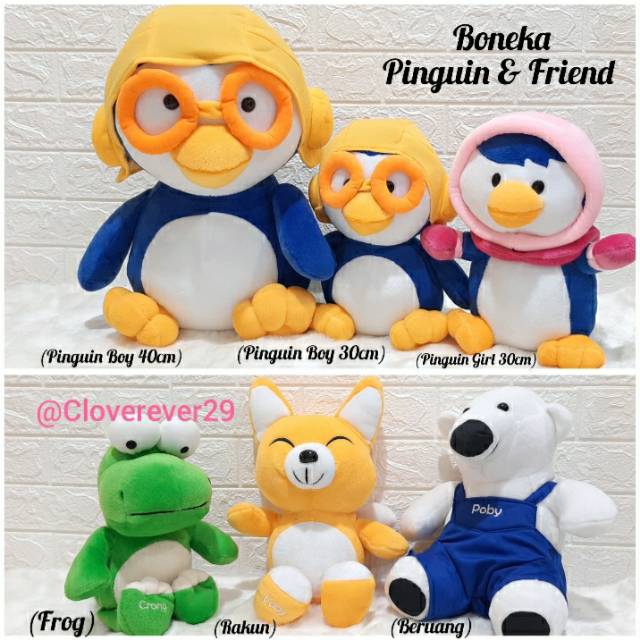 Jual Boneka Pinguin & Friend 30cm Indonesia|Shopee Indonesia
