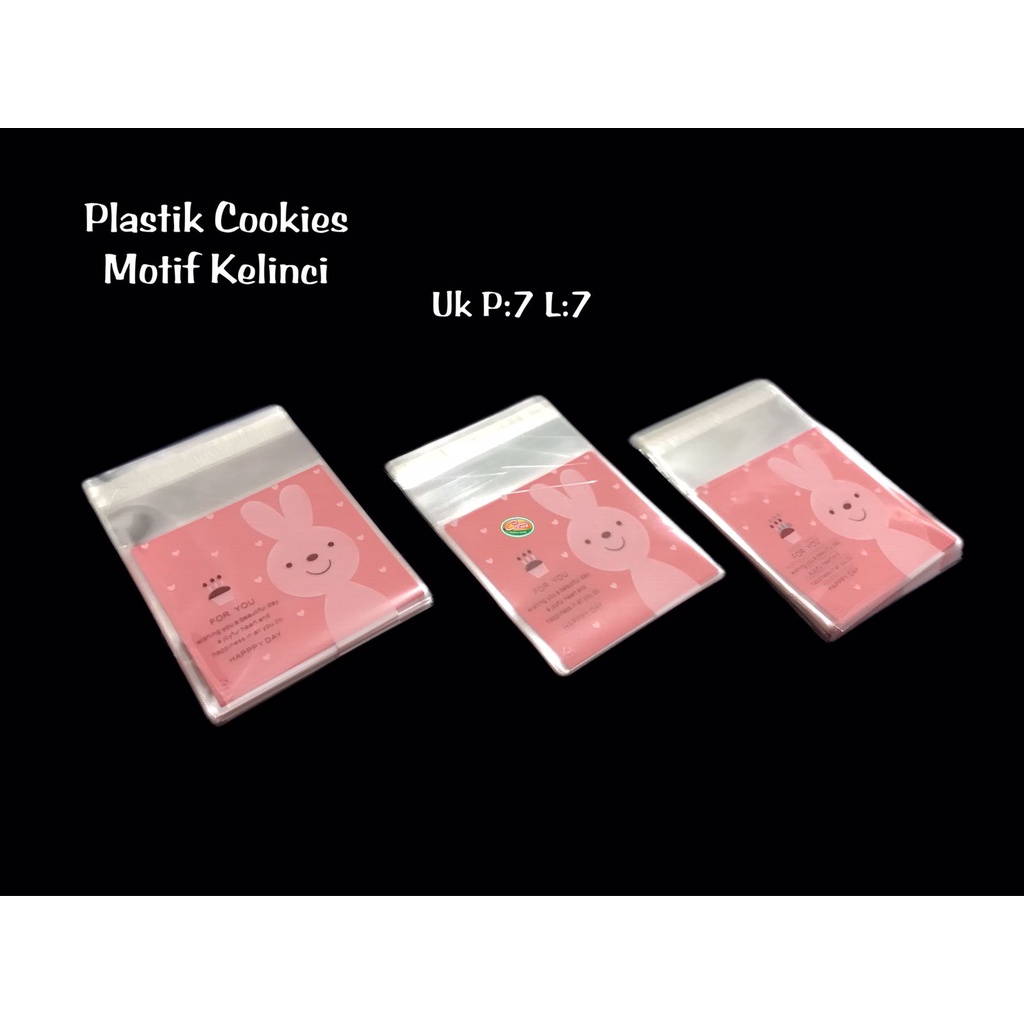 Jual PLASTIK COOKIES MINI MOTIF KELINCI ISI 100PCS | Shopee Indonesia