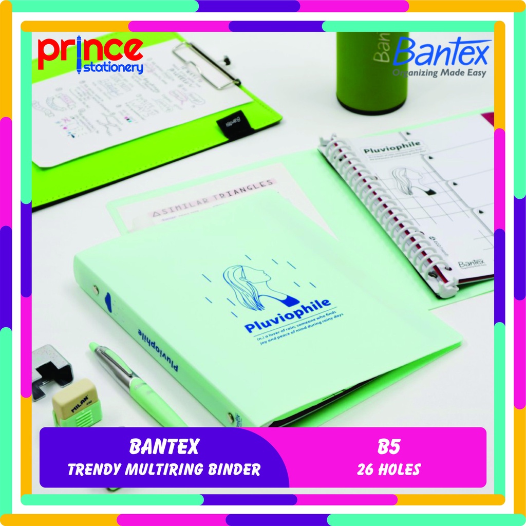 Jual BANTEX TRENDY MULTIRING BINDER B5 26 HOLES / MAP BINDER POLOS ...