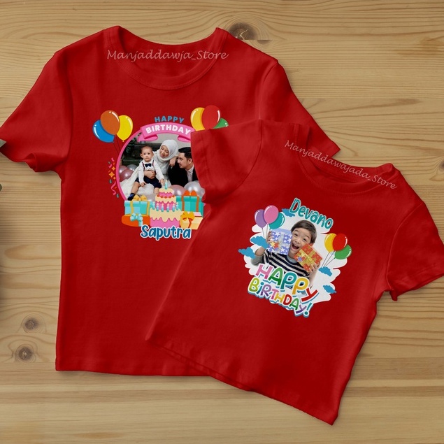 Jual Kaos Anak Custom Ultah / Kaos Ulang Tahun Anak Free Foto Dan Nama ... Jual Kaos Anak Custom Ultah / Kaos Ulang Tahun Anak Free Foto Dan Nama ...