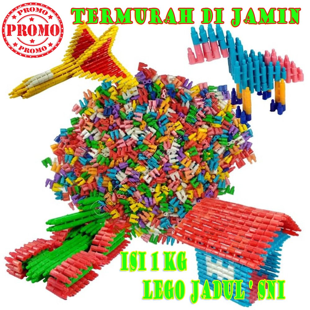 Jual Mainan Block Jadul Isi 1 kg Mainan Edukasi Murah Balok Susun Jadul ...