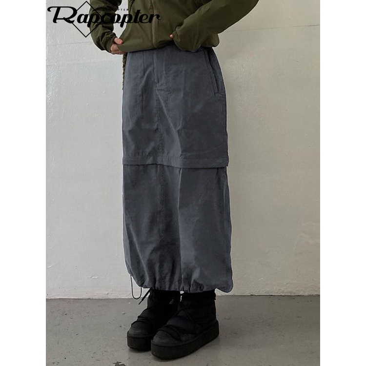 Jual Rapcopter y2k Grey Retro Long Skirts Prepply Baggy Cargo Patchwork ... Jual Rapcopter y2k Grey Retro Long Skirts Prepply Baggy Cargo Patchwork ...