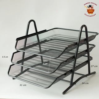 Jual GG Letter Tray Besi 3 susun MICROTOP MT-118-3 / Rak Dokumen / Rak ...