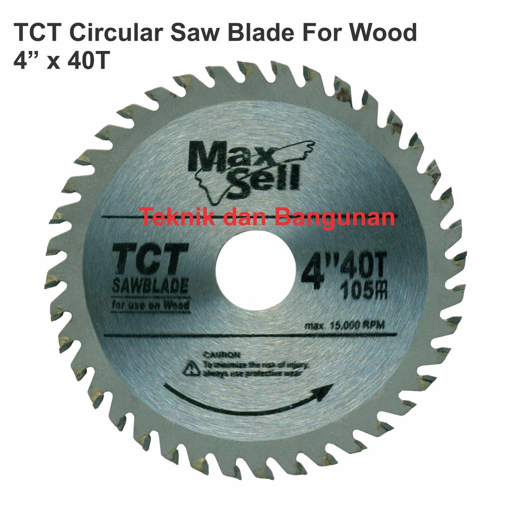 Jual Circular Saw Blade MaxSell 4"x40T (For Wood) | Shopee Indonesia