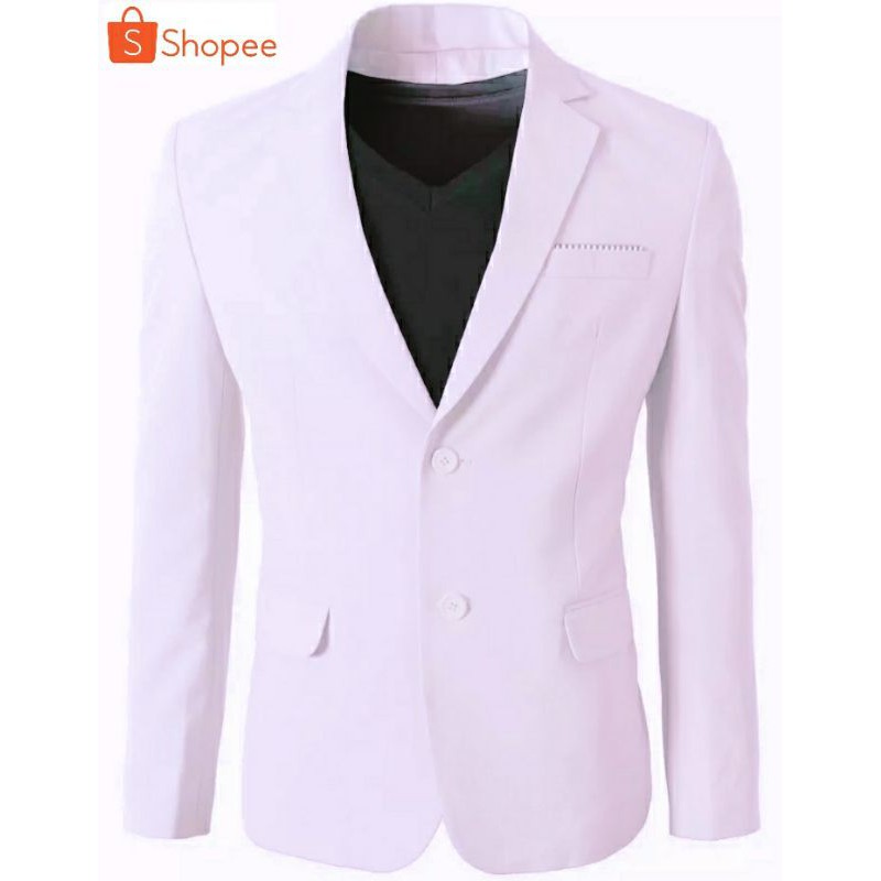 Jual jas putih pria/blazer putih/jas pria slimfit | Shopee Indonesia