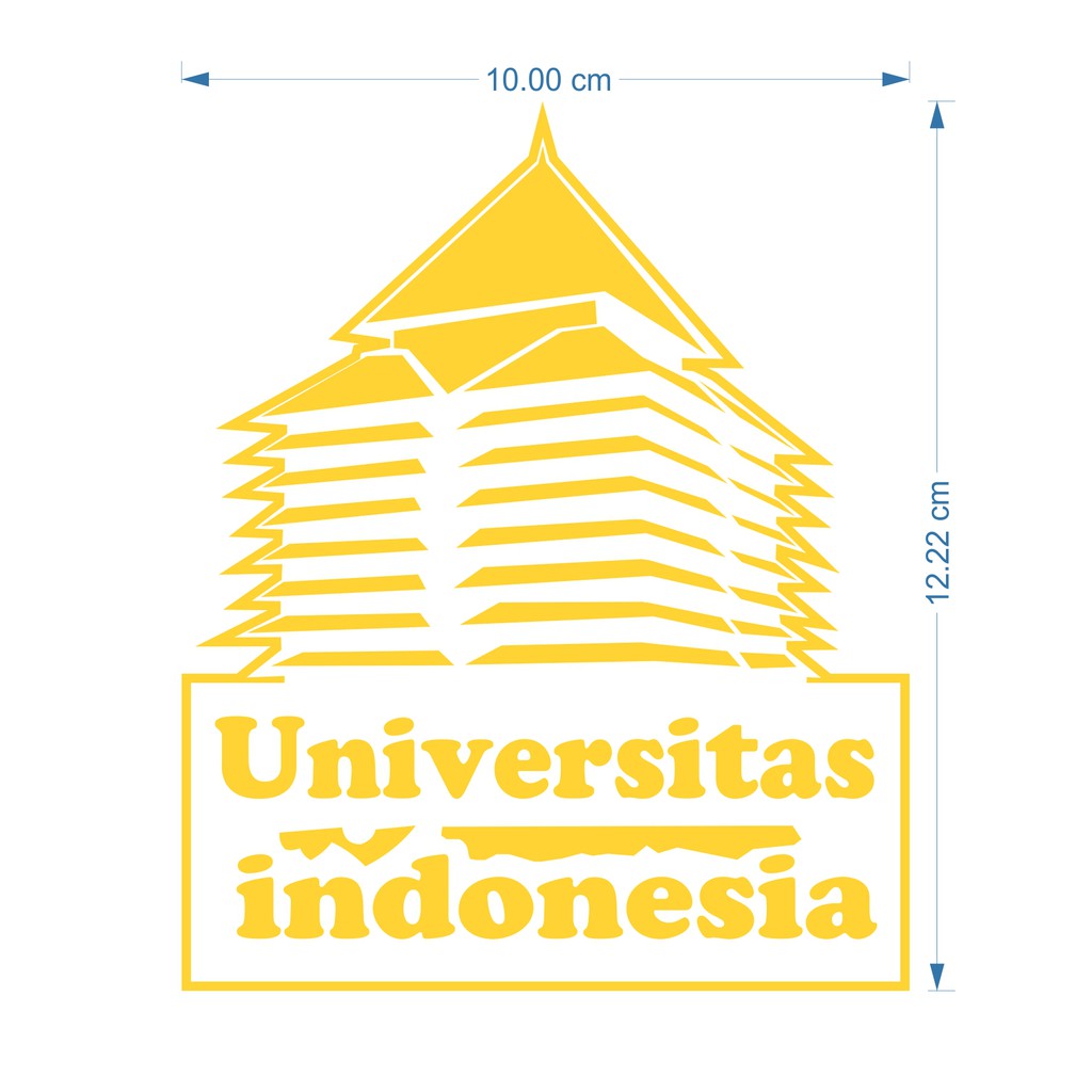 Jual STICKER LOGO UI ; STICKER LOGO UNIVERSITAS INDONESIA ; STICKER ...