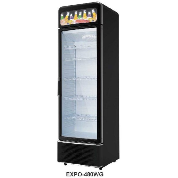 Jual DISPLAY COOLER MURAH SHOWCASE 1 PINTU MURAH GEA EXPO-480 GARANSI ...