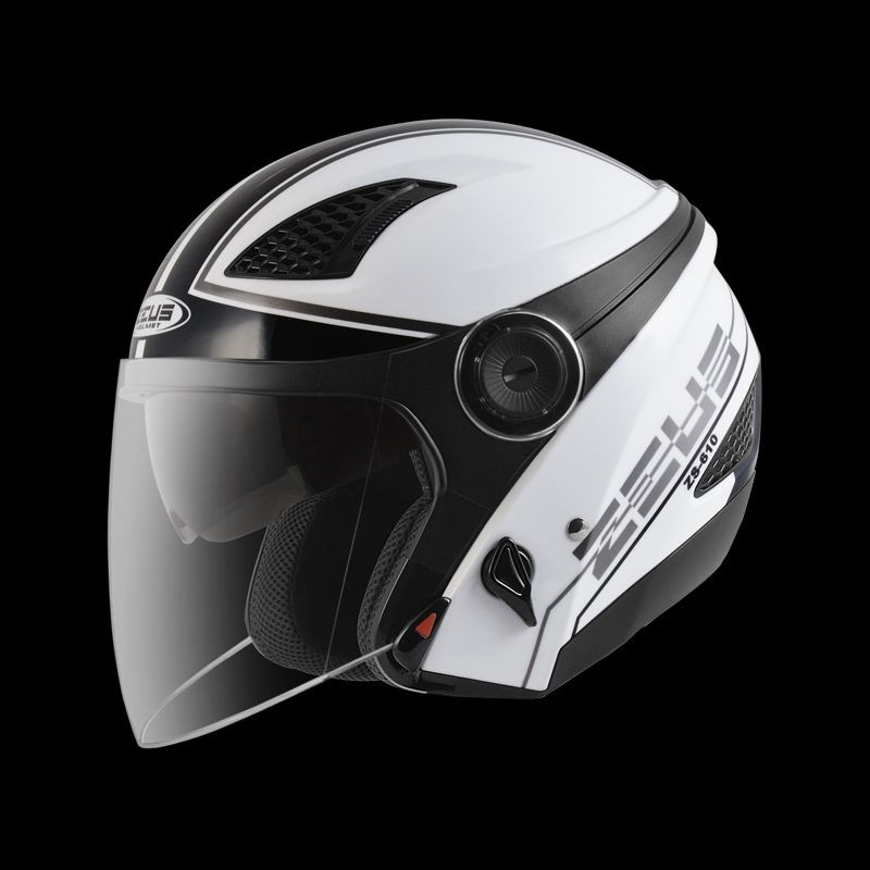 Jual HELM ZEUS ZS610 ZS 610 WHITE 0017 BLACK DOUBLE VISOR | Shopee ...