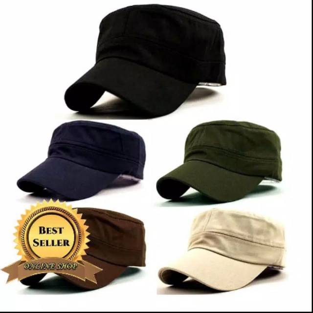 Topi Pria Komando Army Tentara Polos Murah | Shopee Indonesia