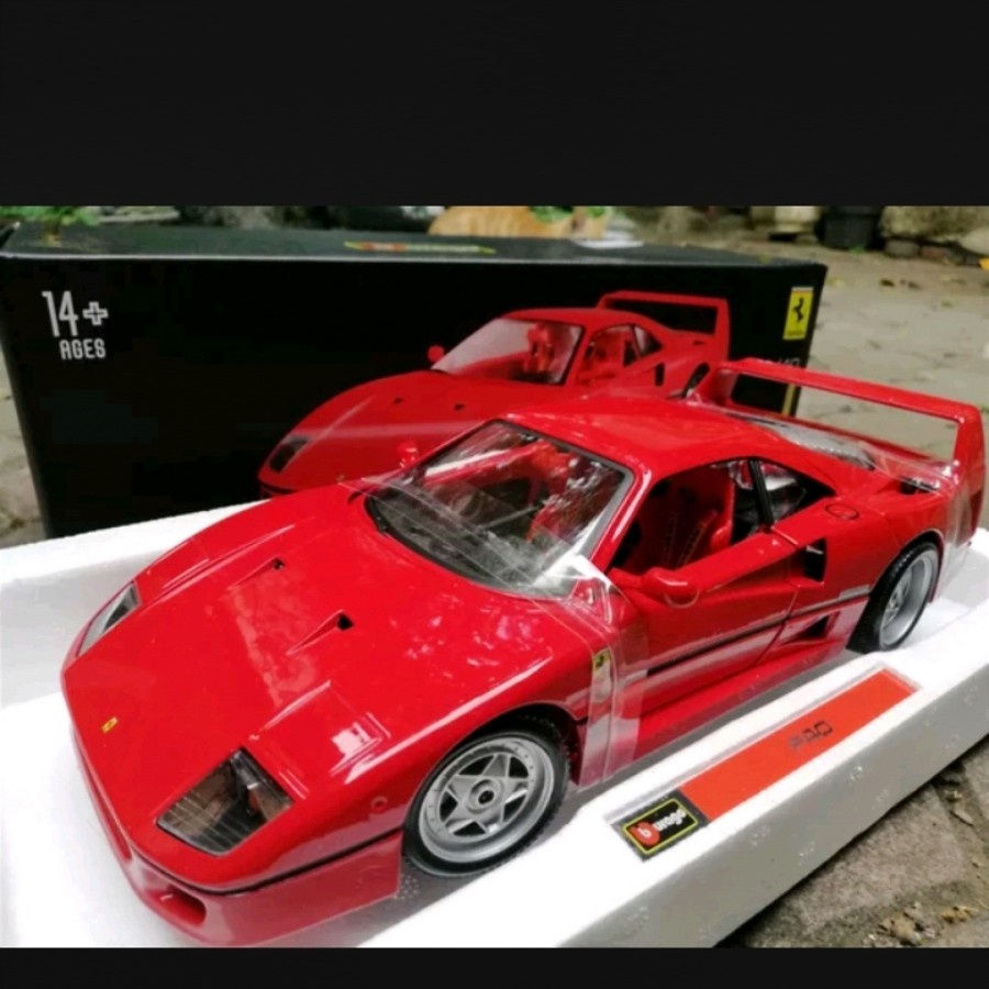 Jual ORIGINAL Burago 1/18 diecast Ferrari F40 1:18 NEW BNIB | Shopee ...