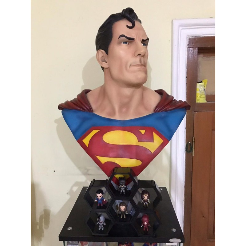 Jual LIFE SIZE BUST 1:1 SUPERHERO SUPERMAN BATMAN ACTION FIGURE ...
