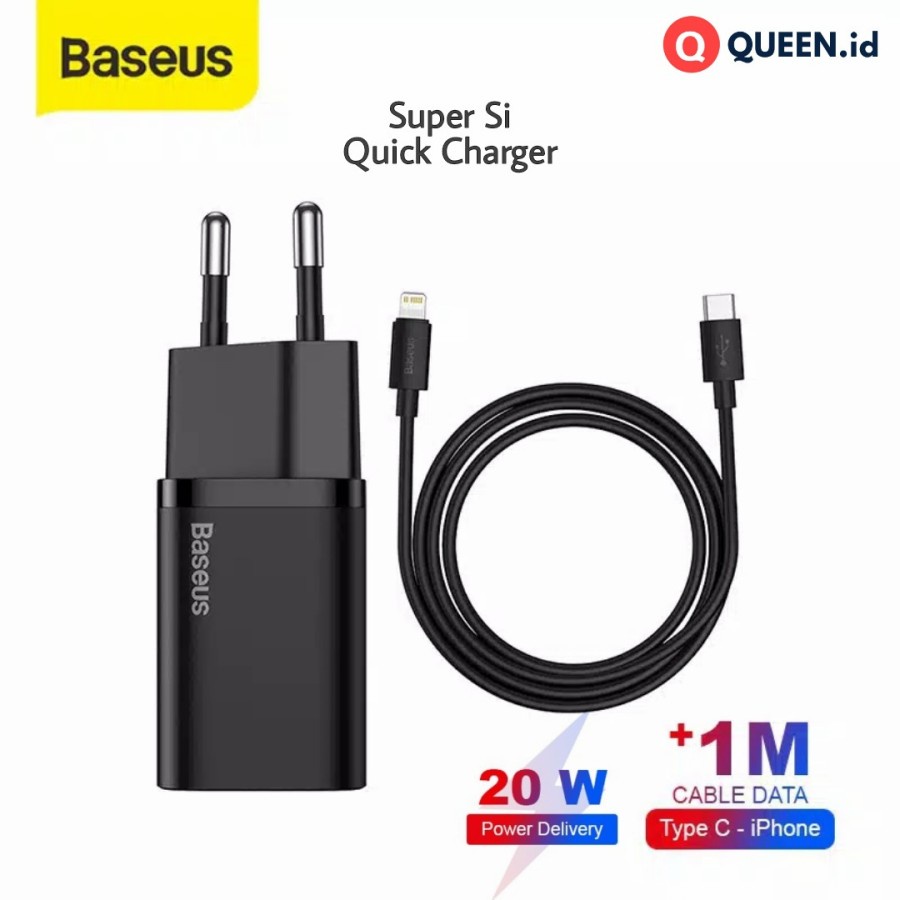 Jual Baseus Charger Adaptor 20W 3A Super Si PD Fast Charging Type C ...